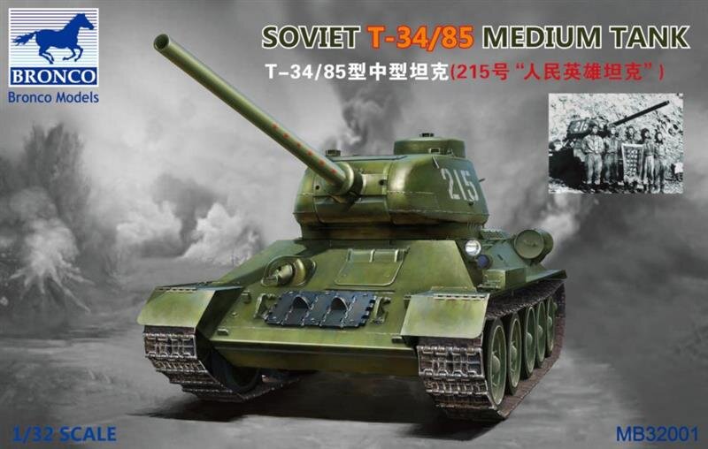 Soviet T-34/85 Medium Tank - Modellbauversand Hanke, 33,49