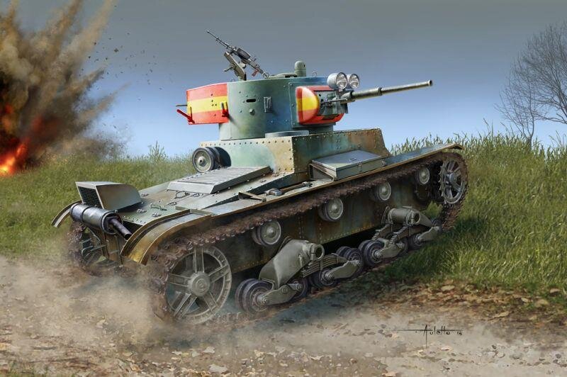 Soviet T-26 Light Tank Model 1936/1937 - Modellbauversand Hanke, 24,99