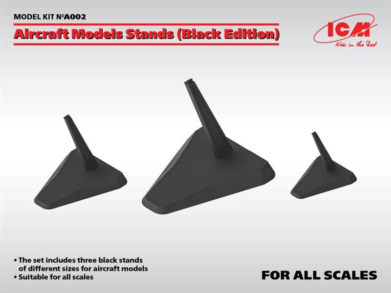 Aircraft Models Stands (Black Edition) - Modellbauversand Hanke, 10,49