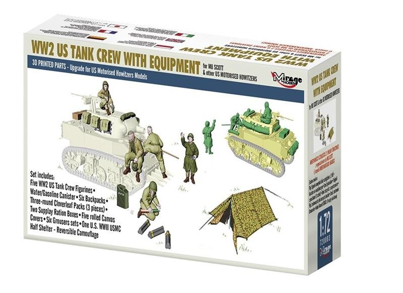 WW2 US Tank Crew with Equipment for M8 Scott & other US Motorized How ...