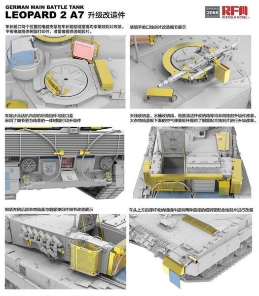 Upgrade Set for 5108 Leopard 2A7 Main Battle Tank