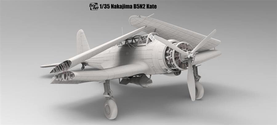 Border Models BSF-001 Akagi Bridge w/Flight Deck and Nakajima B5N2 Ka