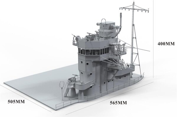 Border Models BSF-001 Akagi Bridge w/Flight Deck and Nakajima B5N2 Ka