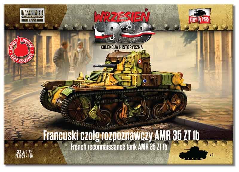 French Reconnaissance Tank AMR 35 ZT 1b