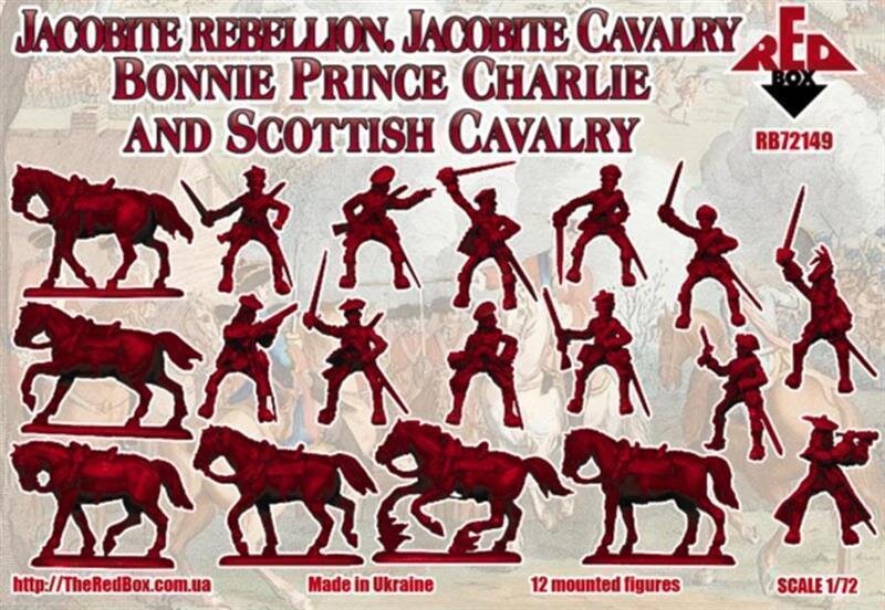 Jacobite Rebellion. Jacobite Cavalry. Bonnie Prince Charlie and Scott