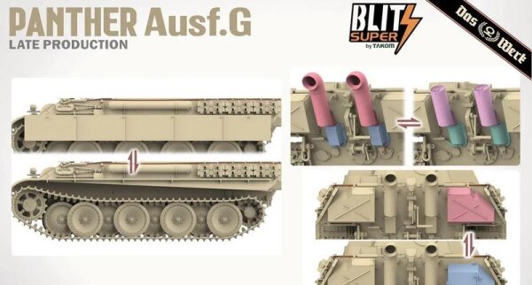 1/35 Panther Ausf. G Late Production - SUPER BLITZ - Das Werk 35041