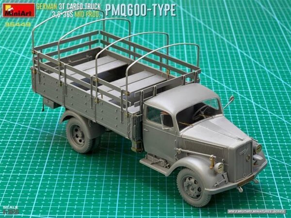 Miniart 35449 - 1/35 German 3t Cargo Truck 3,6-36S Mid Prod. "PmQ600-