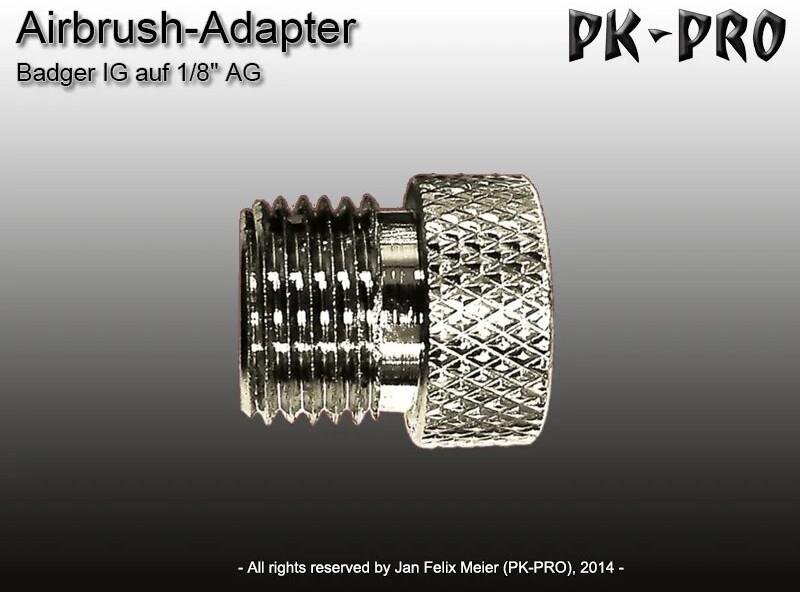 Airbrush Adapter Badger/Revell IG auf 1/8" AG