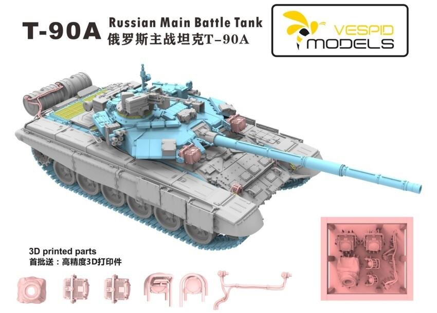 1/72 T-90A Russian Main Battle Tank - Vespid Models VS720026