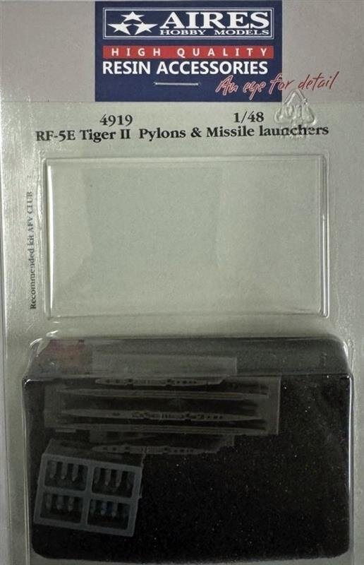 Aires 4919 - RF-5E Tiger II pylons & missile launchers for AFV Club