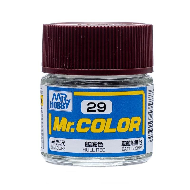Mr. Hobby C-029 Mr. Color Hull Red semi-gloss / Rumpfrot seidenmatt 1